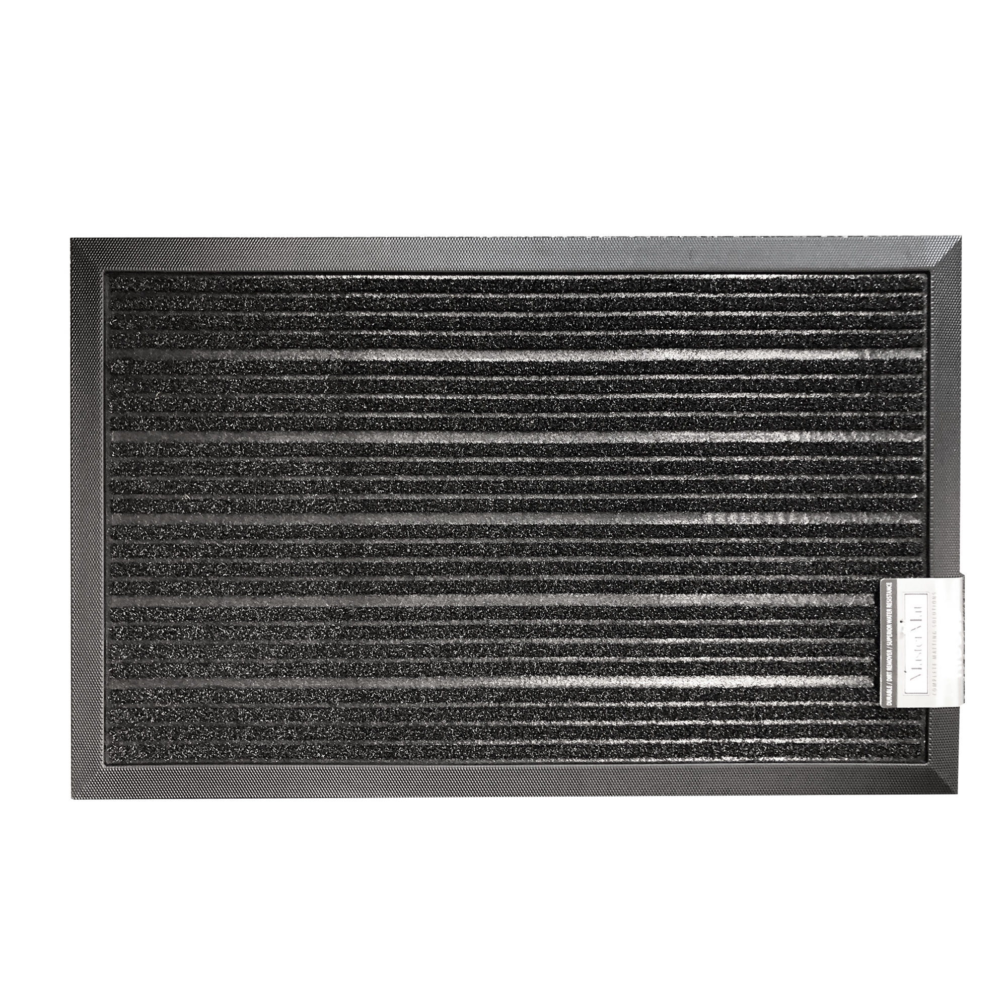 Ribbed Mat 45x75cm Black | Kirk Marketing