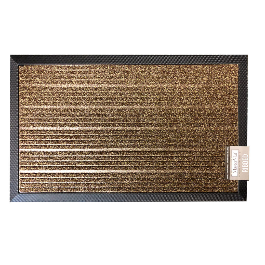 Ribbed Mat 45x75cm Brown | Kirk Marketing