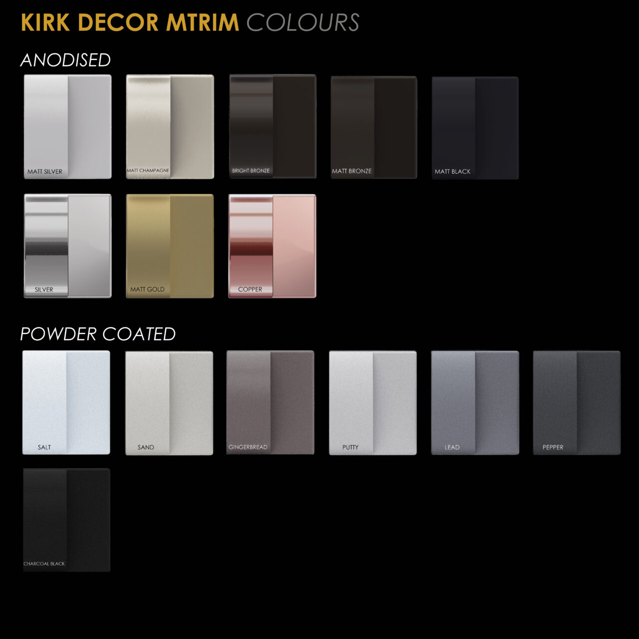 Colour Charts 1 | Kirk Marketing