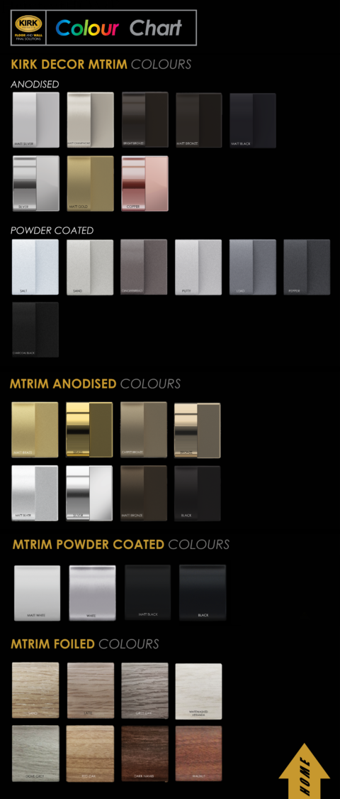 Colour Charts | Kirk Marketing