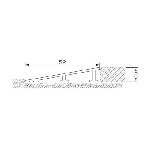 Aluminium Retrofit Ramp 10mm Natural | Kirk Marketing