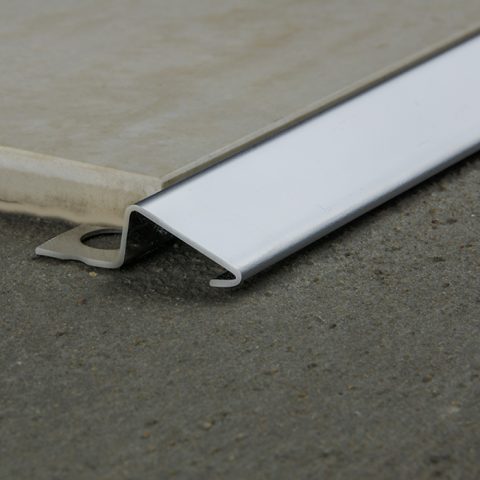 Stainless Steel Tile-In Ramp 10mm Natural | Kirk Marketing